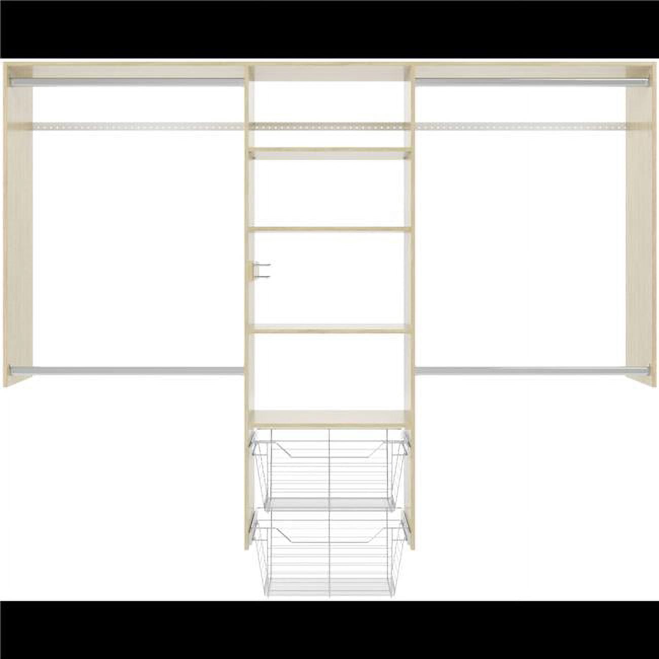The Stow PH68-MJ 48-96 ft. Wide Entryway Convertible Walk-In Closet Kit ...