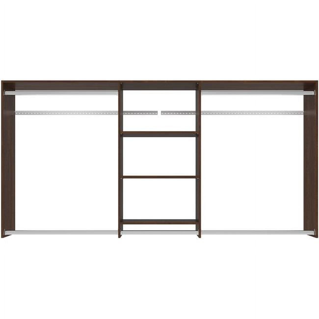 The Stow PH78-TR 4-8 ft. Wide Enhanced Basic Hanging Closet Kit ...