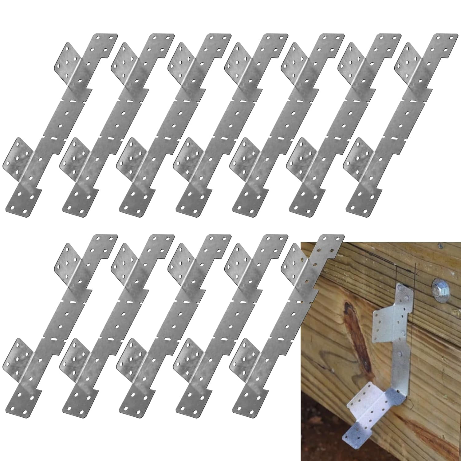 The Stringer Connector Adjustable Tie Straps Bracket Stair Stringer ...