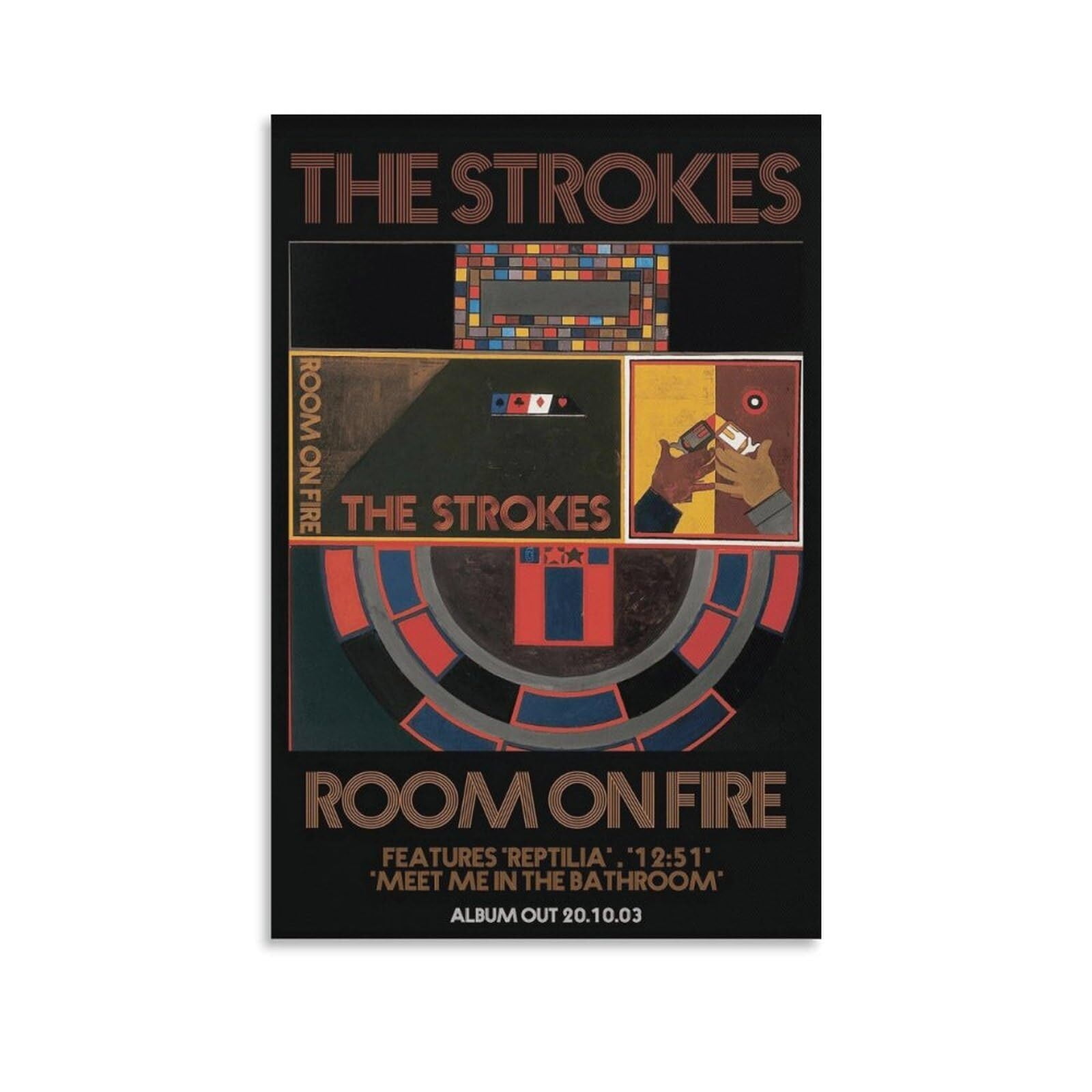 The Strokes Posters Room On Fire Album Cover Canvas Poster Print Music Posters for Room ...