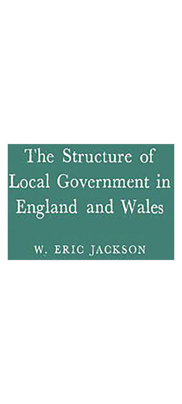 The Structure of Local Government in England and Wales, (Hardcover ...