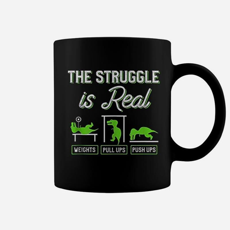 The Struggle Is Real T Rex Workout Coffee Mug - Walmart.com