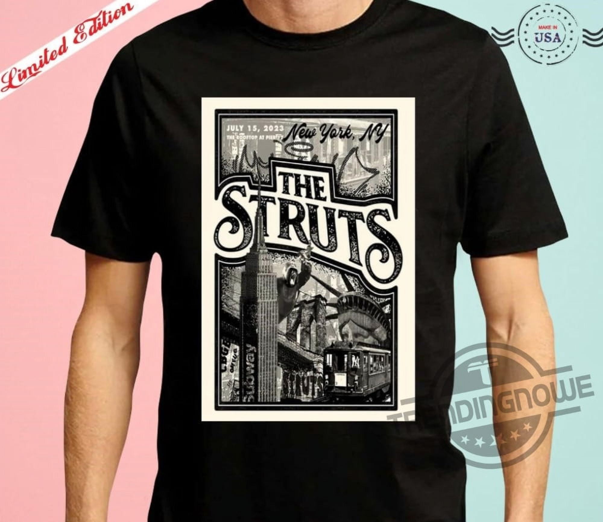 The Struts Tour 2023 Shirt The Rooftop At Pier New York Poster Shirt Ny ...