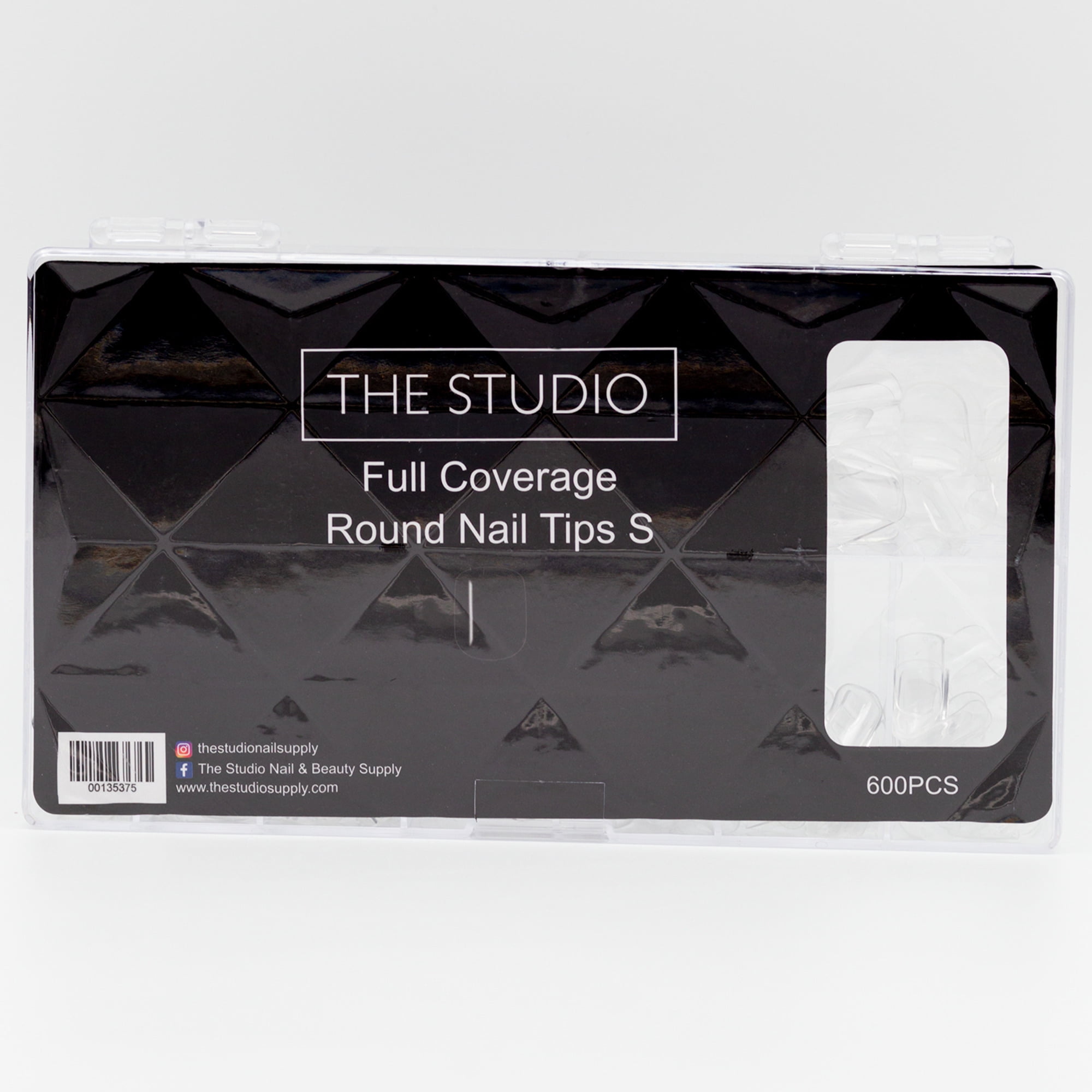 The Studio - Tip Box - Full Cover - Round Clear - Short - Walmart.com