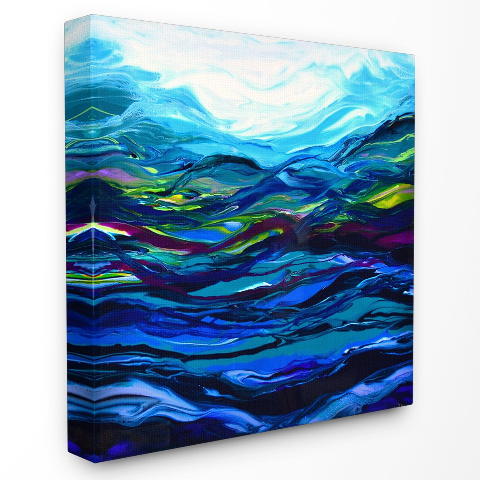 The Stupell Home Decor Collection Acrylic Resin Waves Under Water ...
