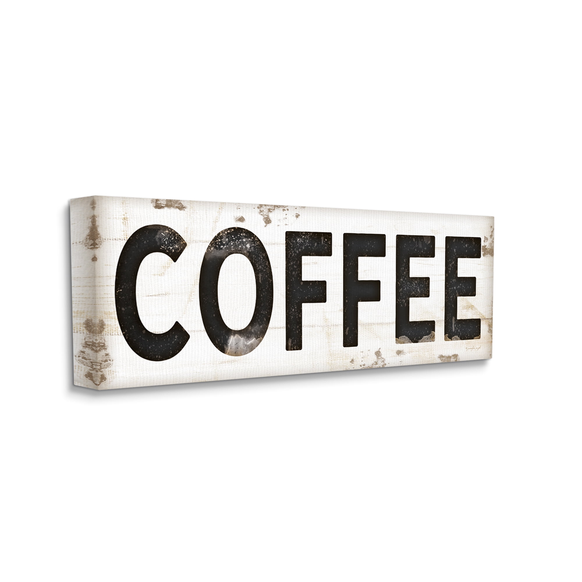 The Stupell Home Decor Collection COFFEE Typography Vintage Sign ...