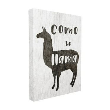 The Stupell Home Decor Collection Como te Llama Funny Spanish ...