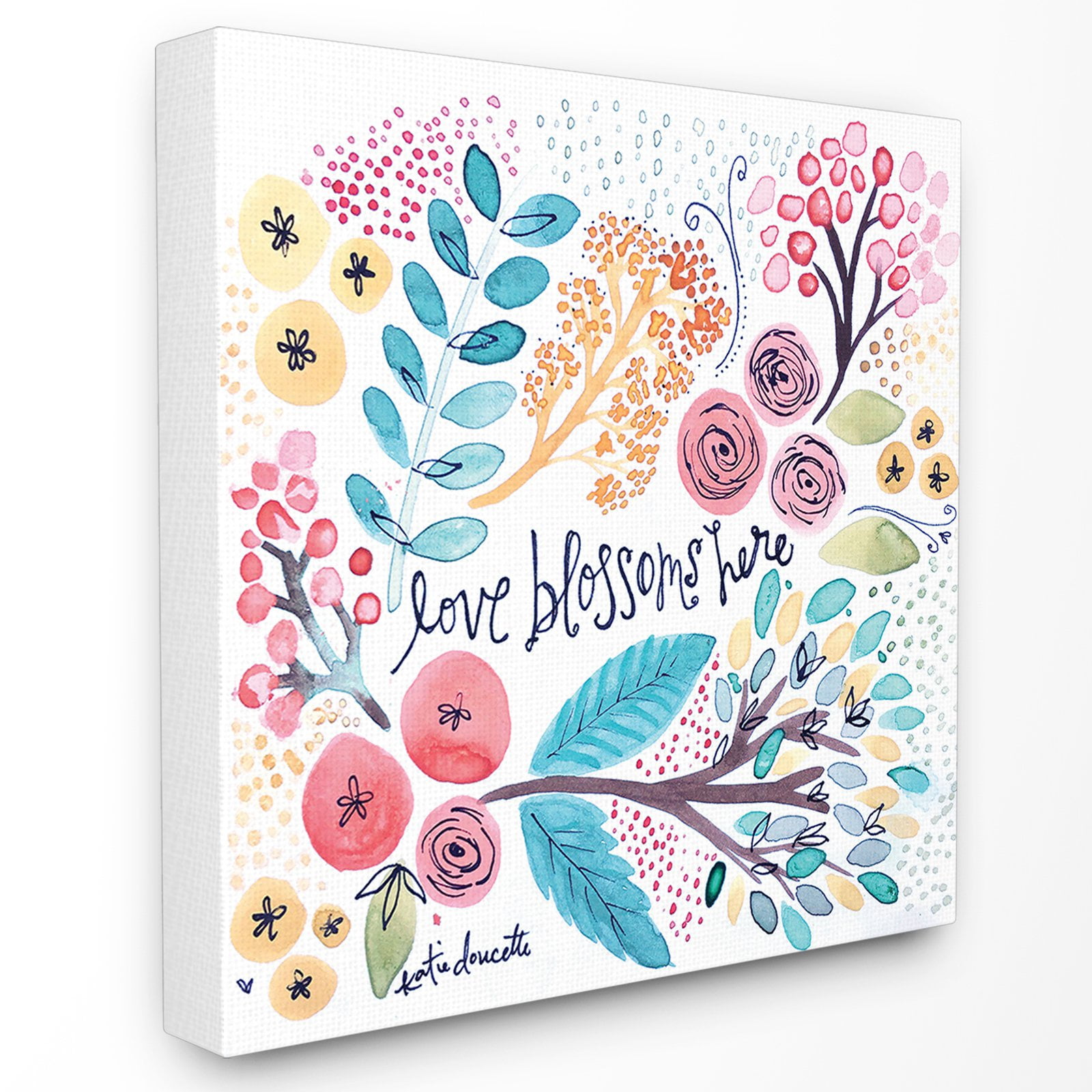 The Stupell Home Decor Collection Floral Love Blossoms Here Wall Art ...