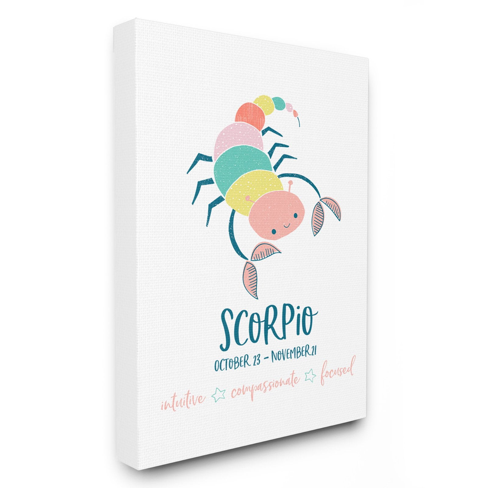The Stupell Home Decor Collection Fun Modern Zodiac Scorpio Scorpion ...