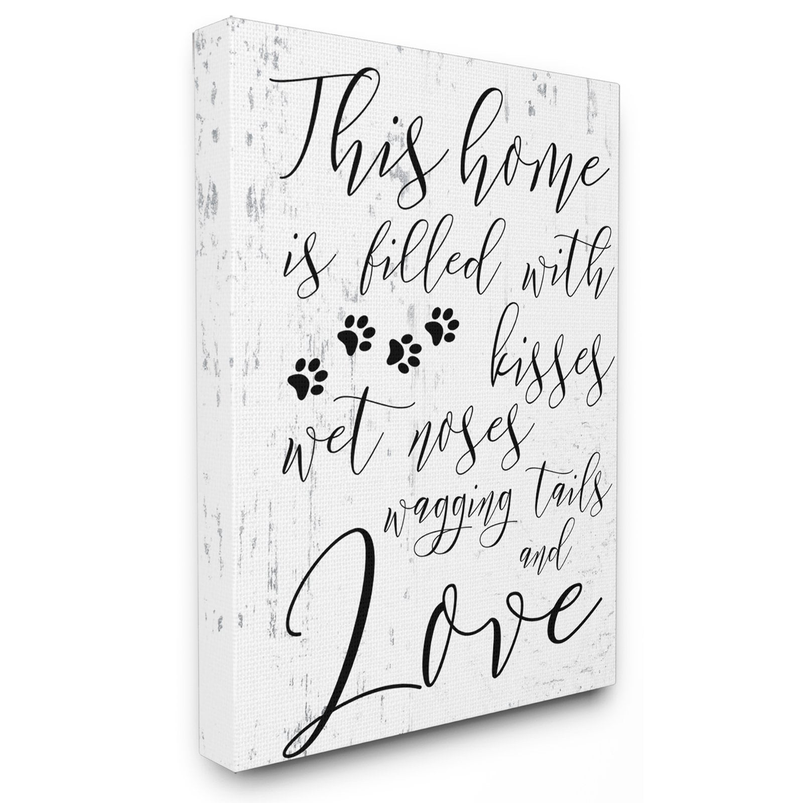 The Stupell Home Decor - Kisses and Wagging Tails Wall Art - Walmart.com
