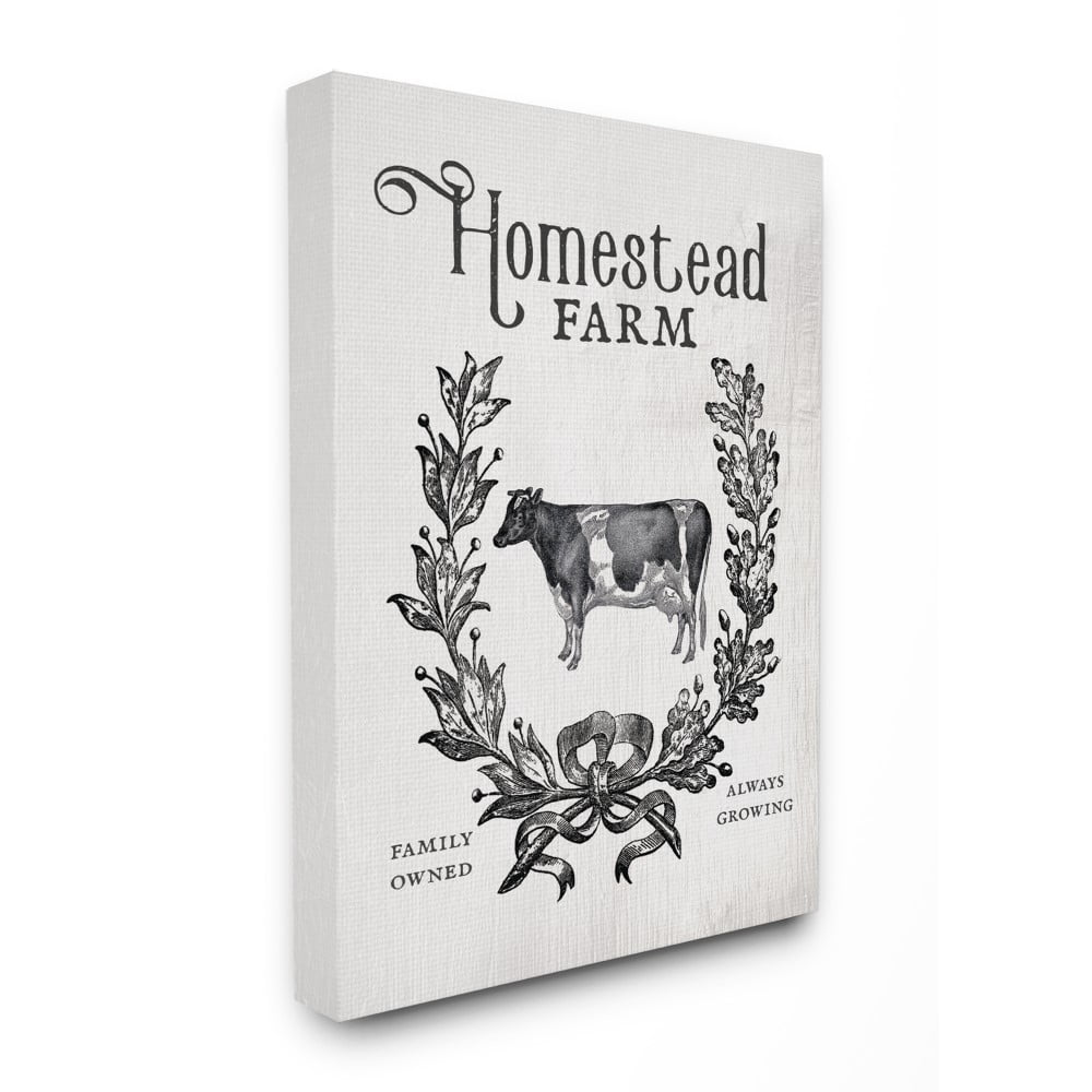 The Stupell Home Decor Collection Homestead Farm Family Farmhouse Crest ...