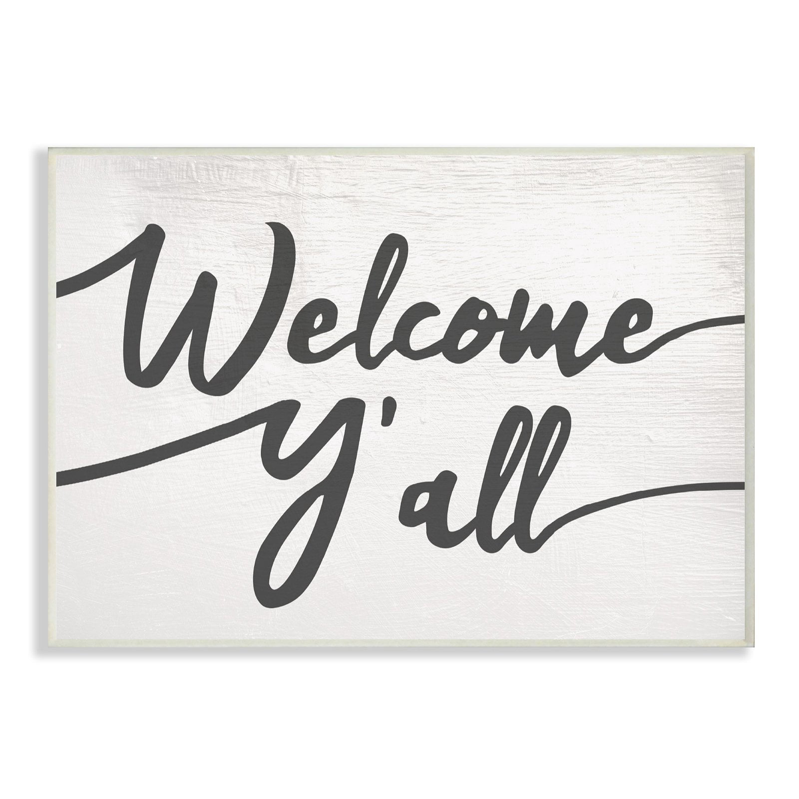 Stupell Industries Southern Welcome Y'all Wall Plaque Art with Foiled ...