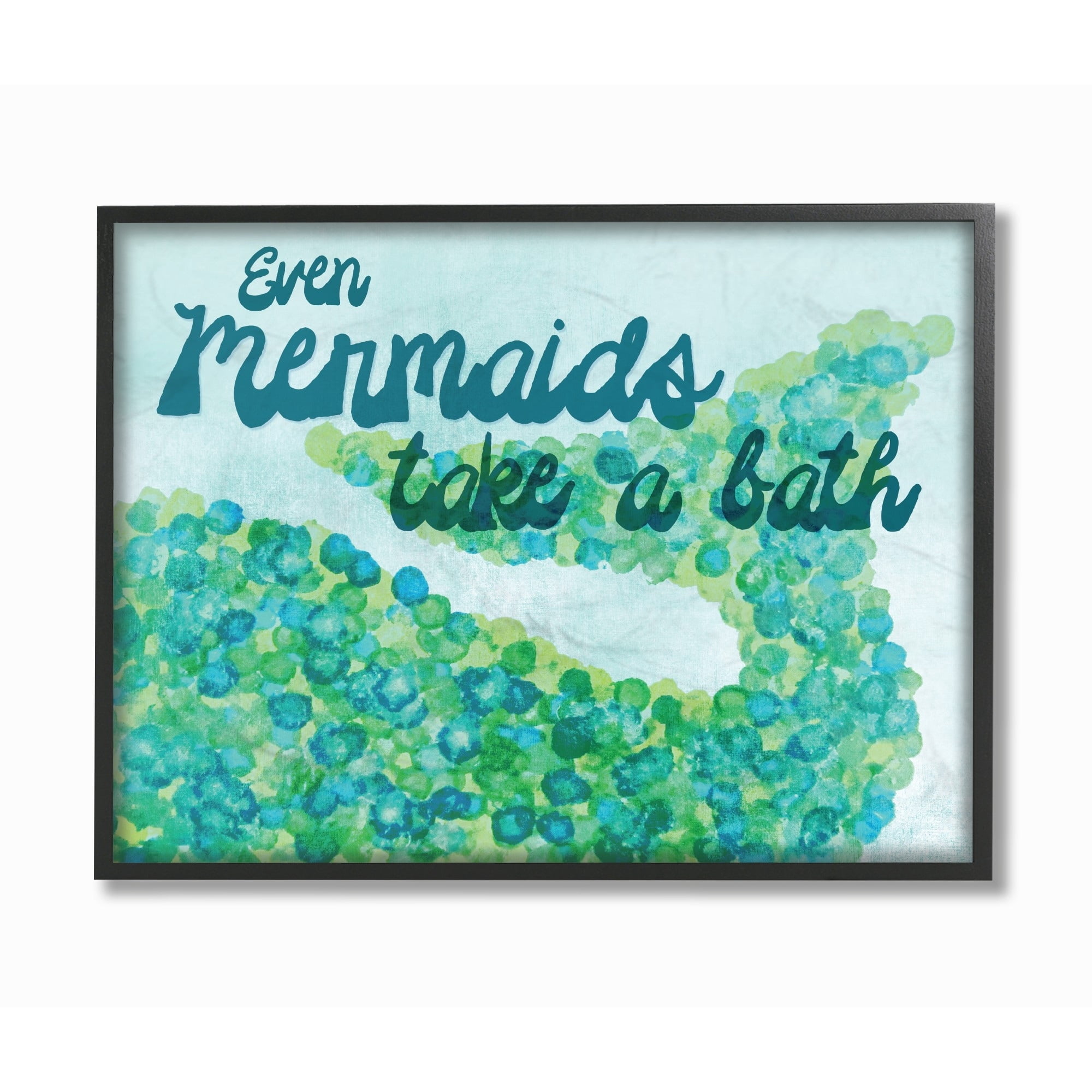 Stupell Even Mermaids Take A Bath Framed Giclee Wall Art 16 x 20 ...