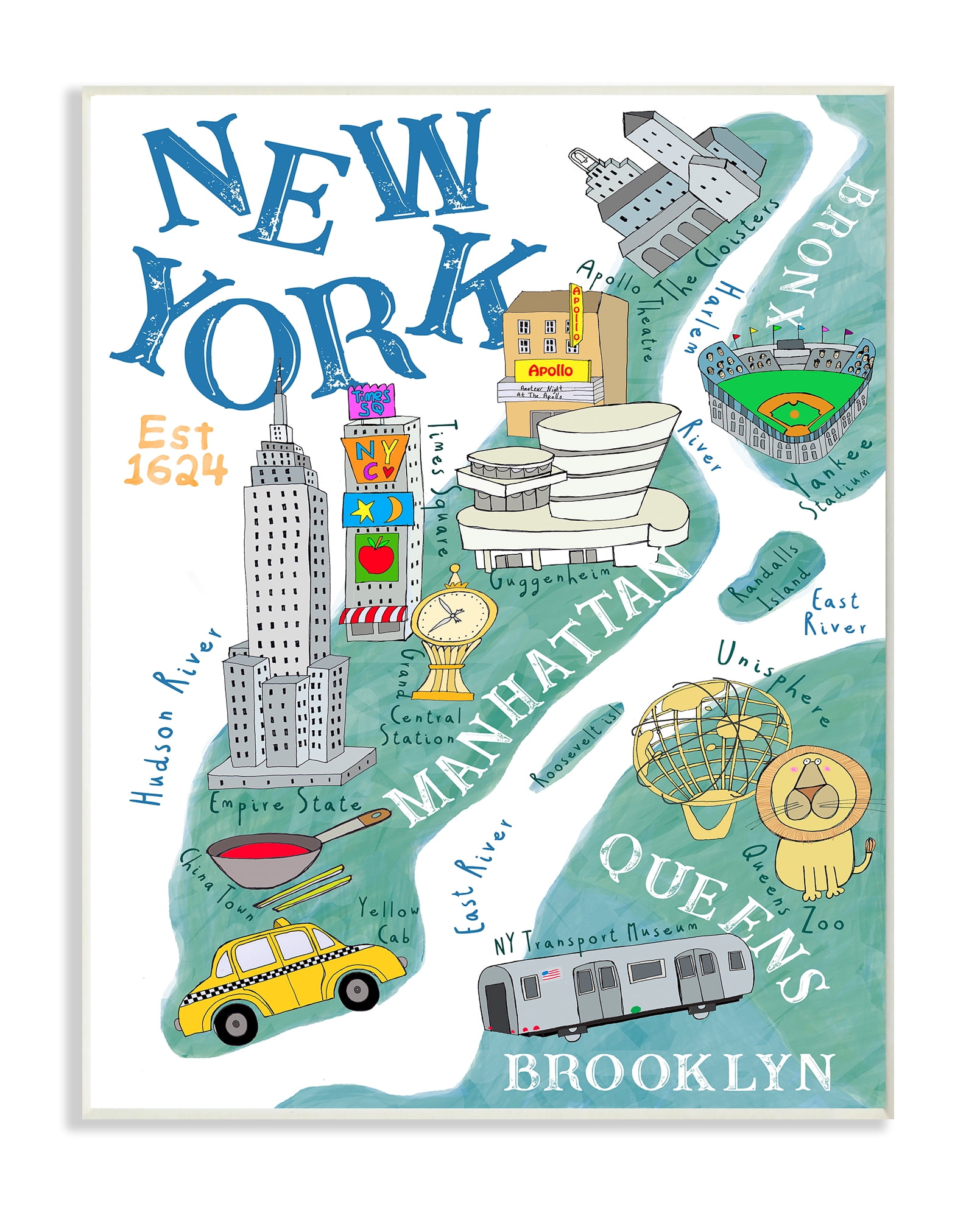 Map Of New York Landmarks