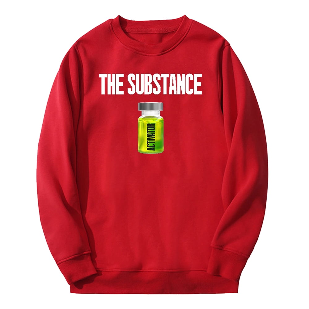 The Substance 2024 Horror Movie Merch Crewneck Long Sleeve Streetwear ...