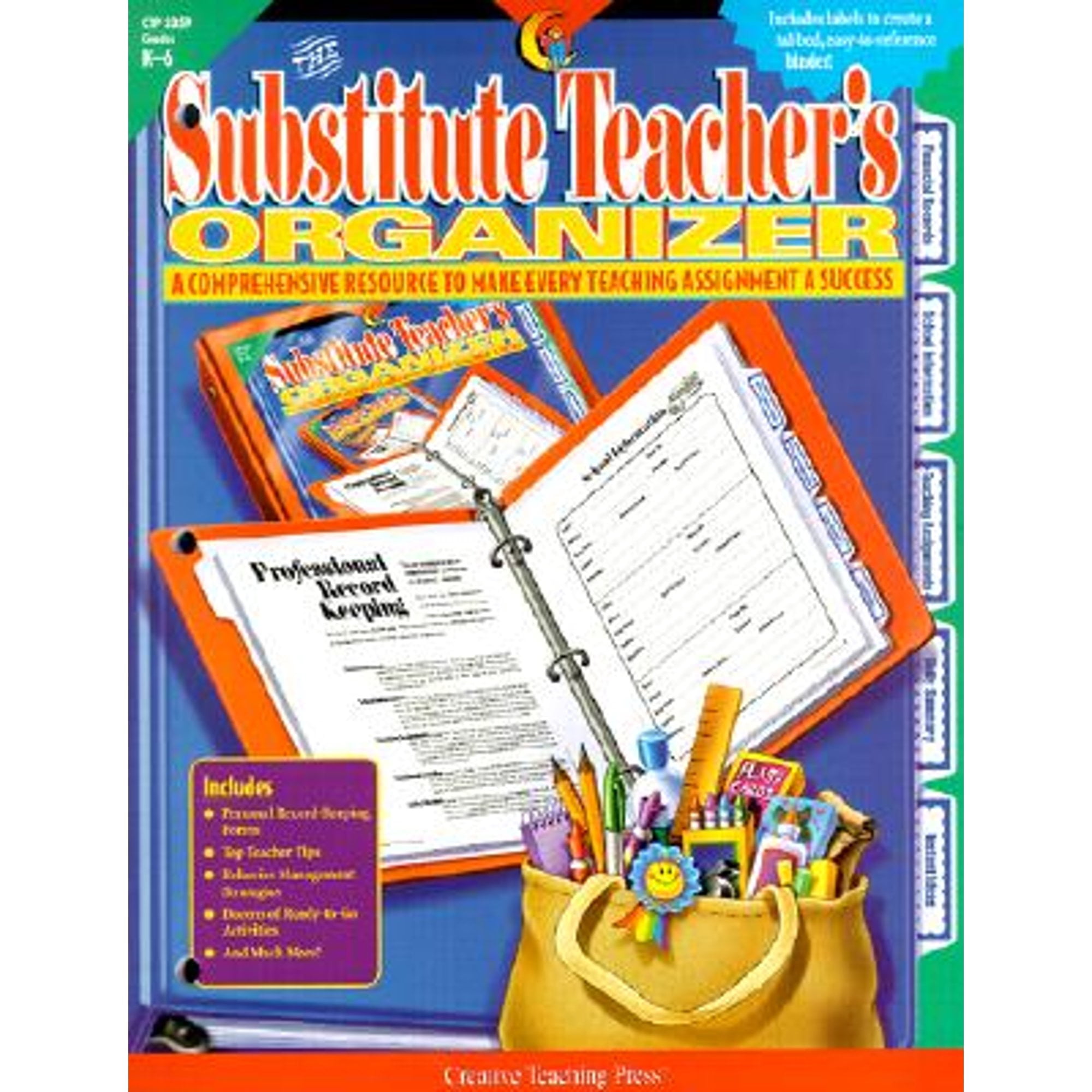 Pre-Owned The Substitute Teacher's Organizer: A Comprehensive Resource ...