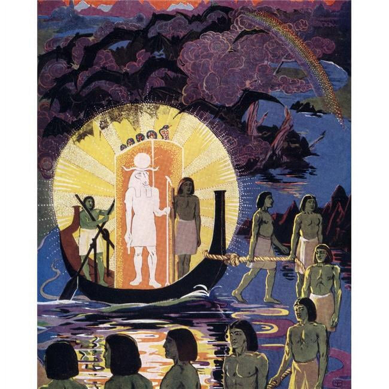 The Sun Gods Voyage Through the Underworld Illustration by Constance N ...