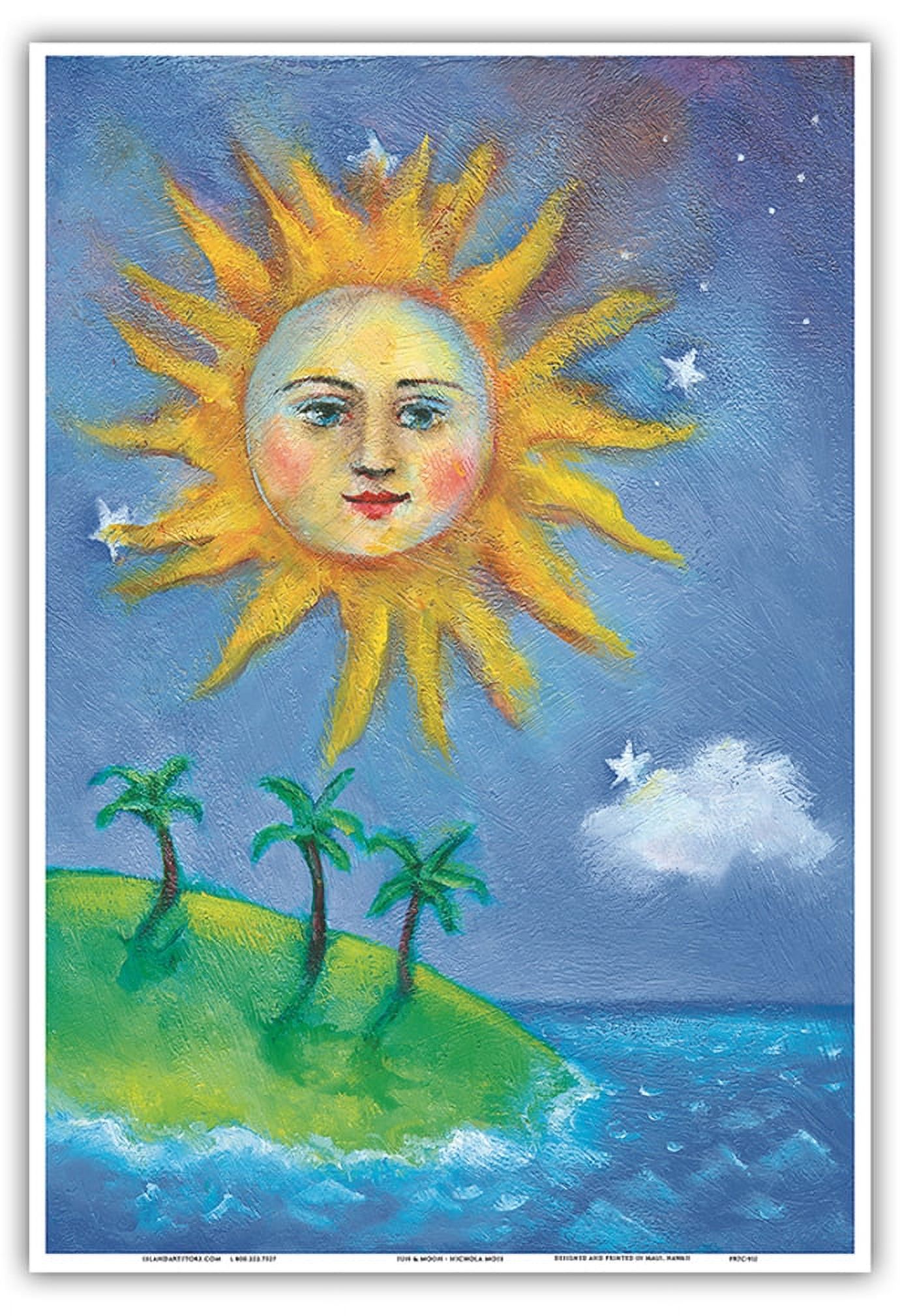 The Sun (La) of Hawaii - From an Original Color Painting by Nikki Moss ...