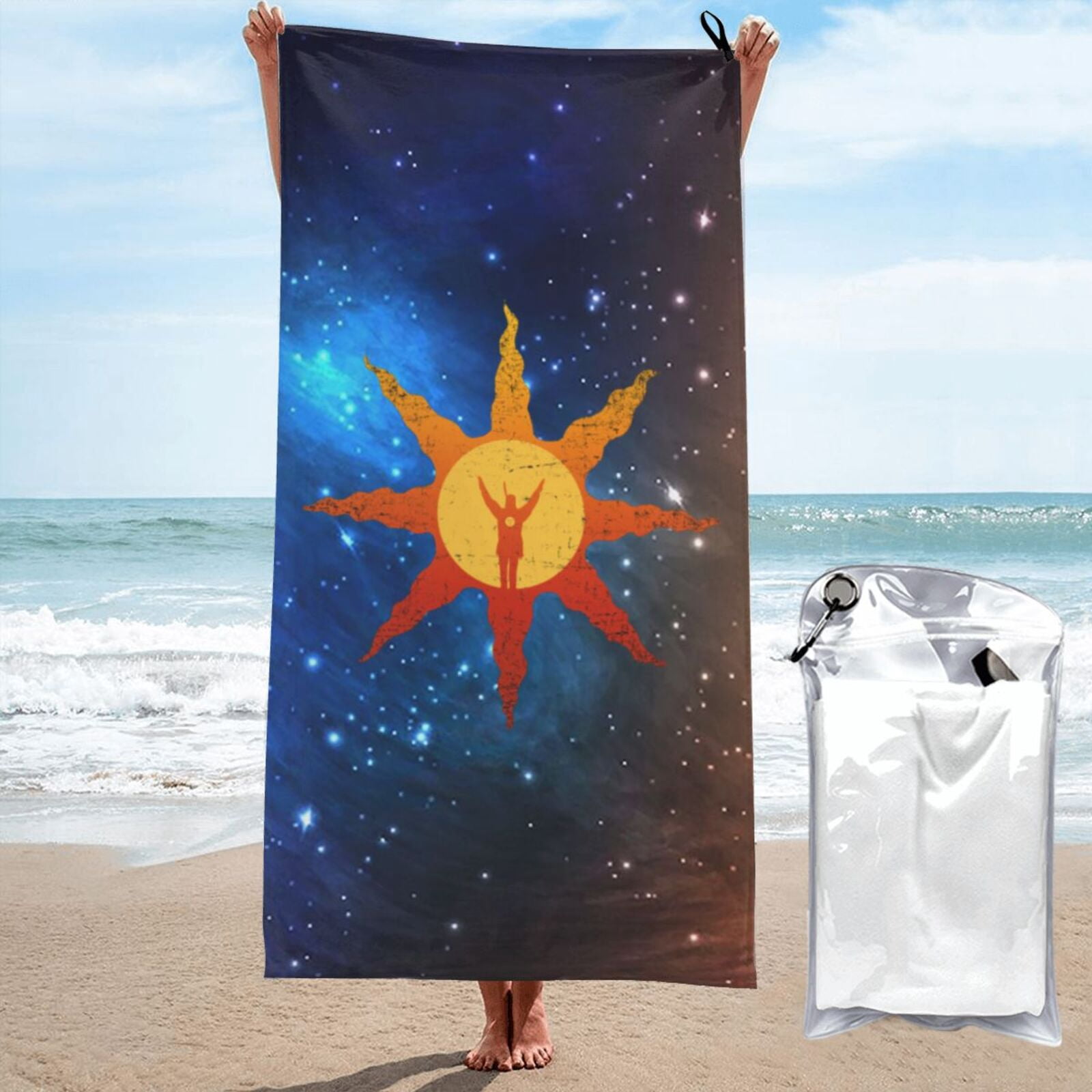 The Sun Praise Logo Dark Souls Bath Towel Lightweight Soft Absorbent ...