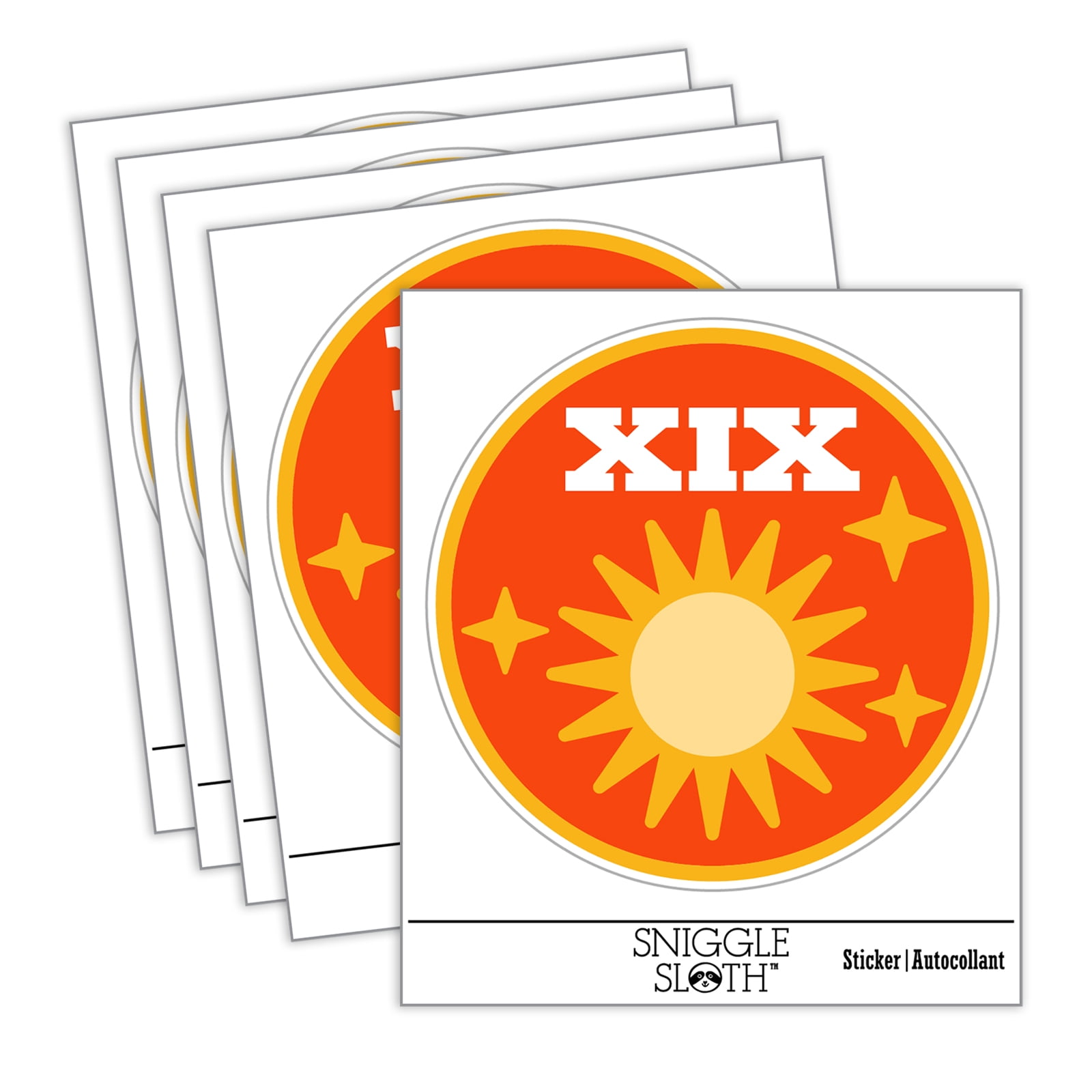 The Sun Tarot Card Car Window Bumper Water Bottle Phone Tablet Laptop ...