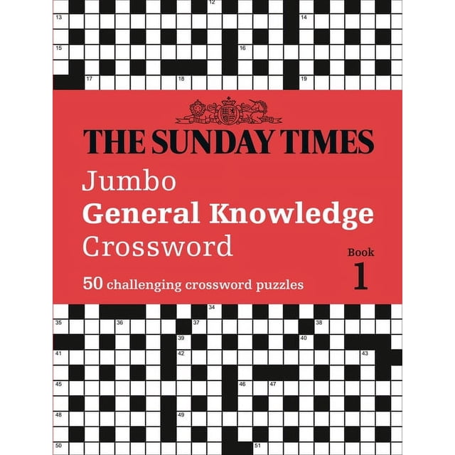 The Sunday Times Jumbo General Knowledge Crossword Book 1 - Walmart.com