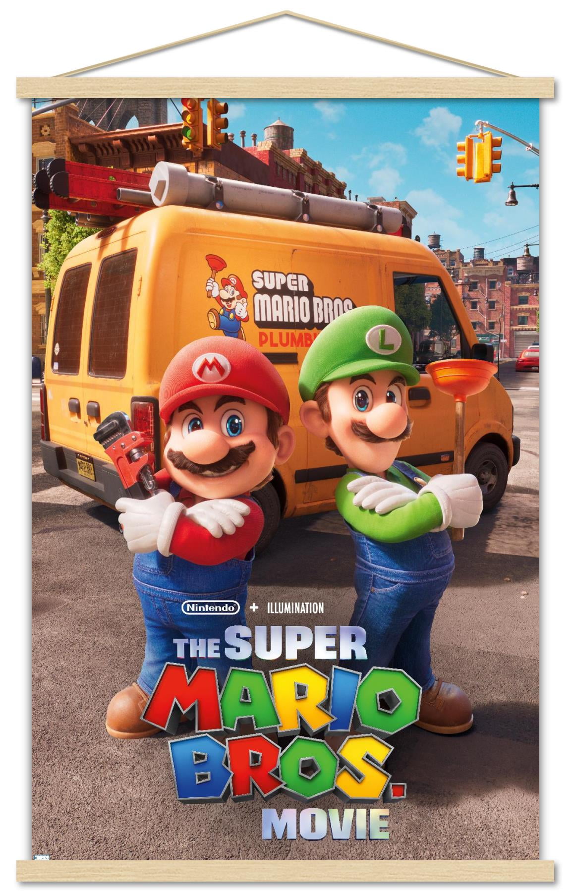 The Super Mario Bros. Movie - Brooklyn Key Art Wall Poster with ...
