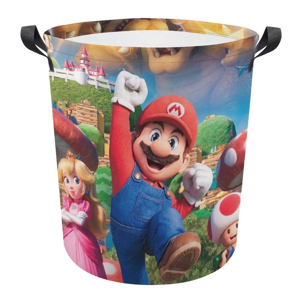 The Super Mario Bros. Movie Circular Laundry Hamper Foldable Large ...