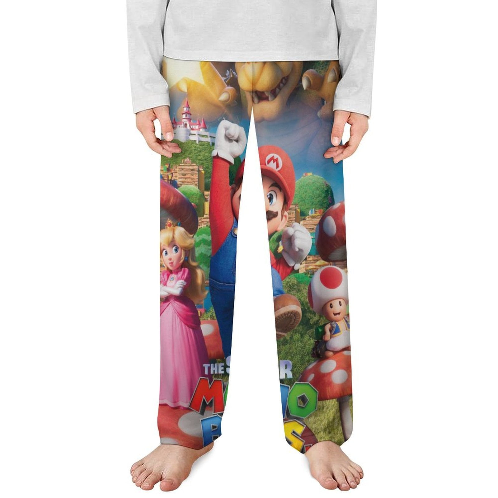 The Super Mario Bros. Movie Comfy Pajamas For Kids Cozy Lounge Straight ...