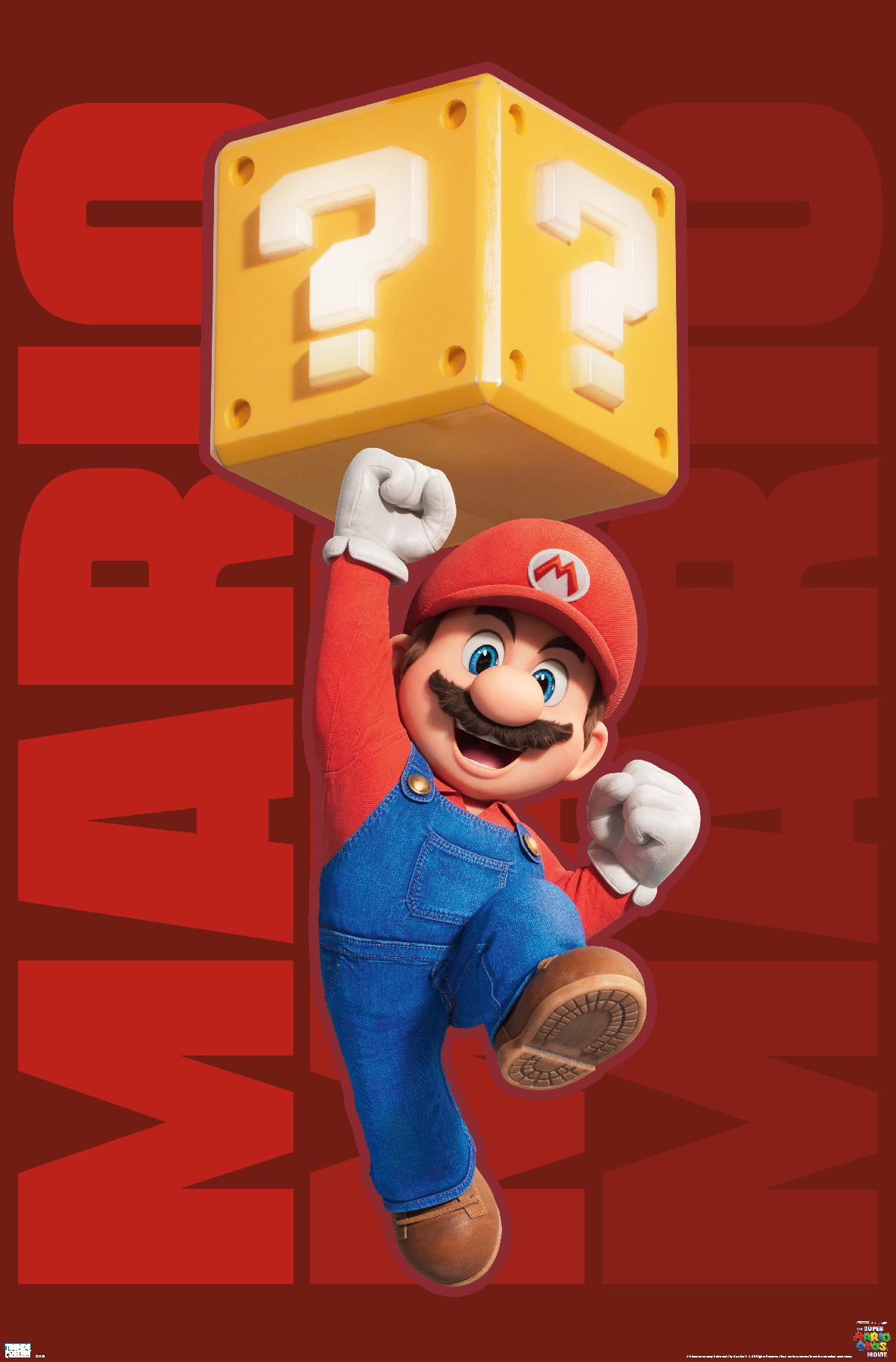 The Super Mario Bros. Movie - Mario Jump Wall Poster, 22.375" x 34 ...