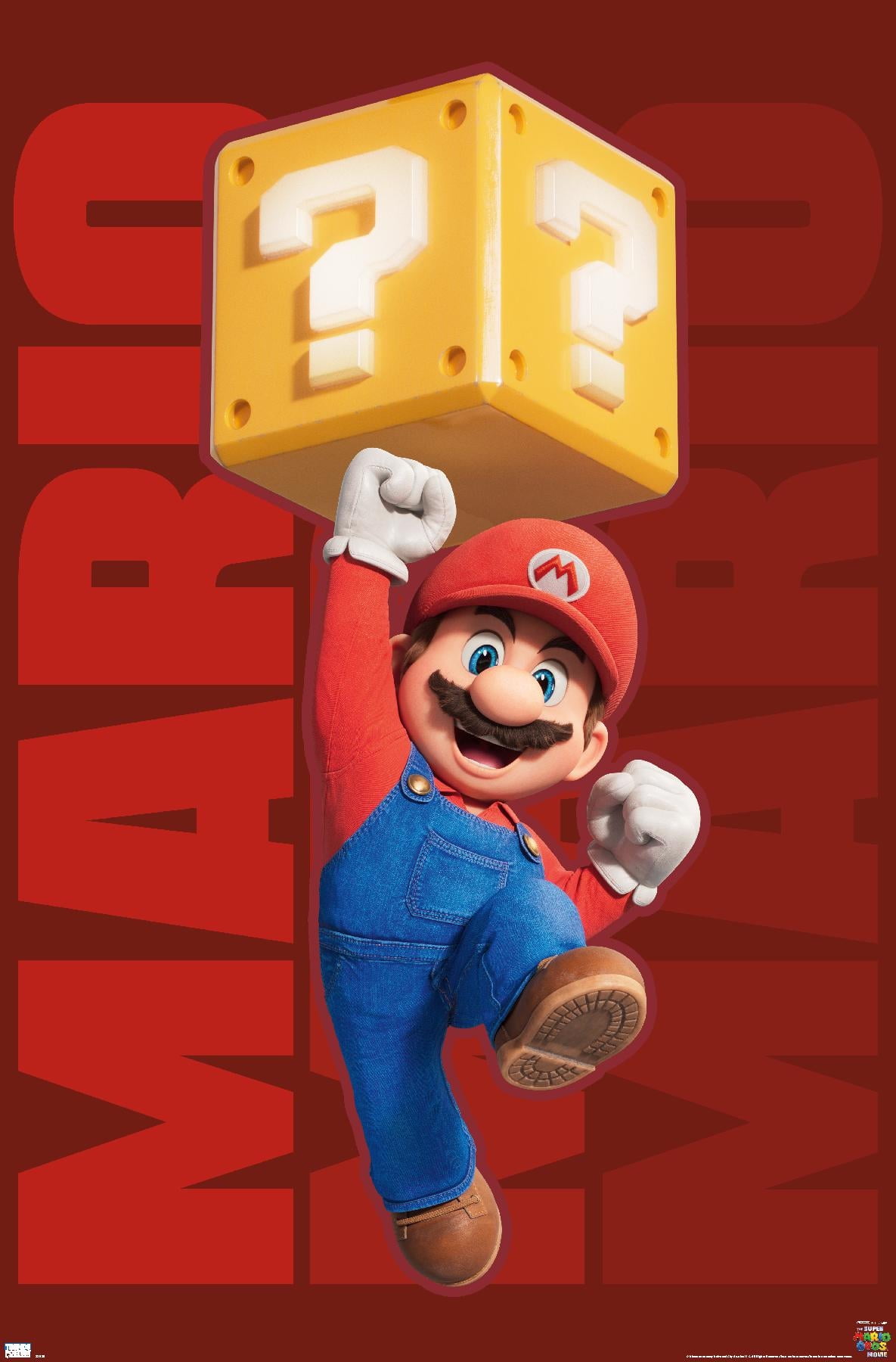 The Super Mario Bros. Movie - Mario Jump Wall Poster, 22.375" x 34 ...