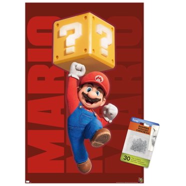 The Super Mario Bros. Movie - Mario Jump Wall Poster, 22.375" x 34 ...
