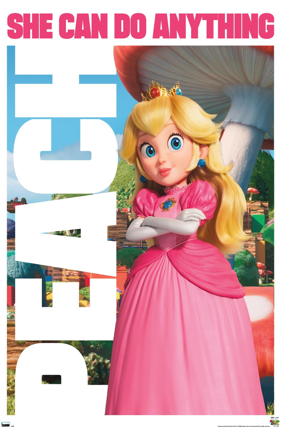 The Super Mario Bros. Movie - Peach Wall Poster, 14.725" x 22.375 ...