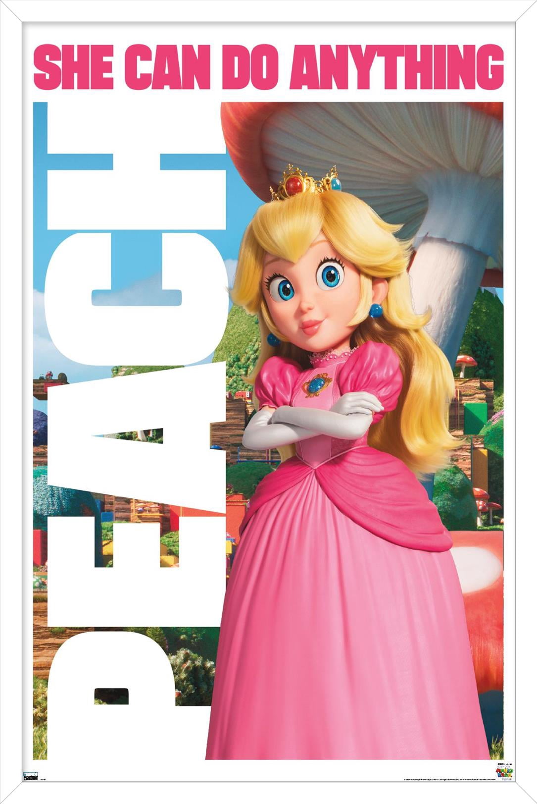 The Super Mario Bros. Movie - Peach Wall Poster, 22.375" x 34" Framed ...