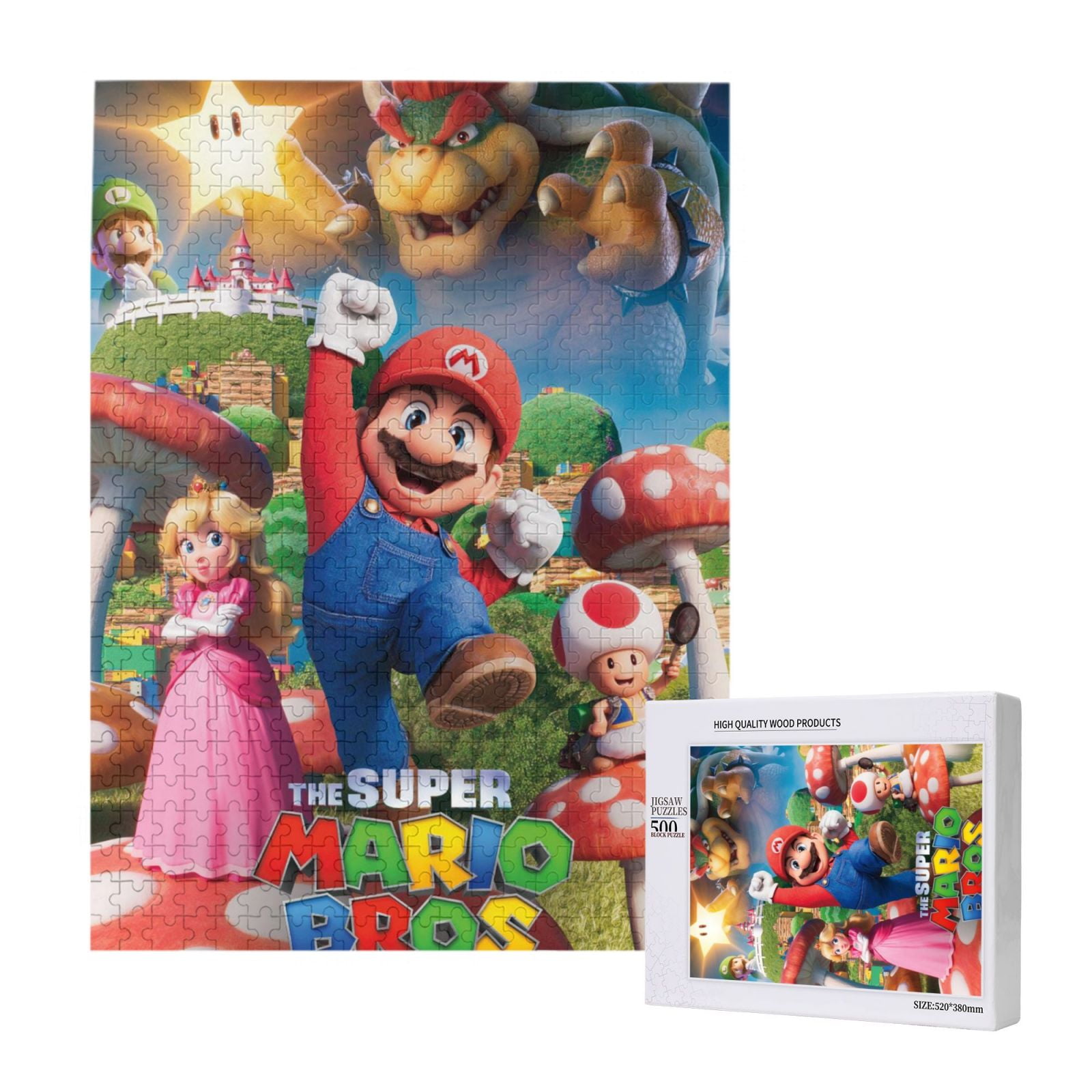 The Super Mario Bros. Movie Wooden Jigsaw Puzzles Accessories ...