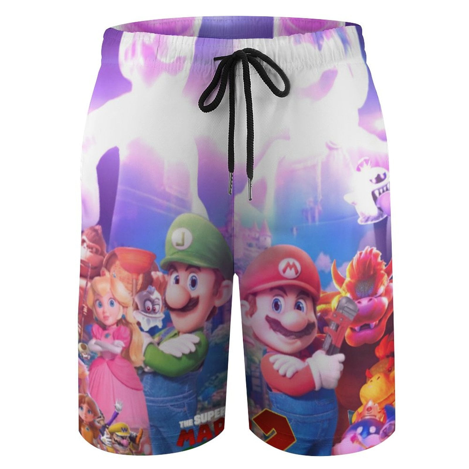 The Super Mario Bros. Teen Board Shorts Summer Boy's Swim Trunks ...