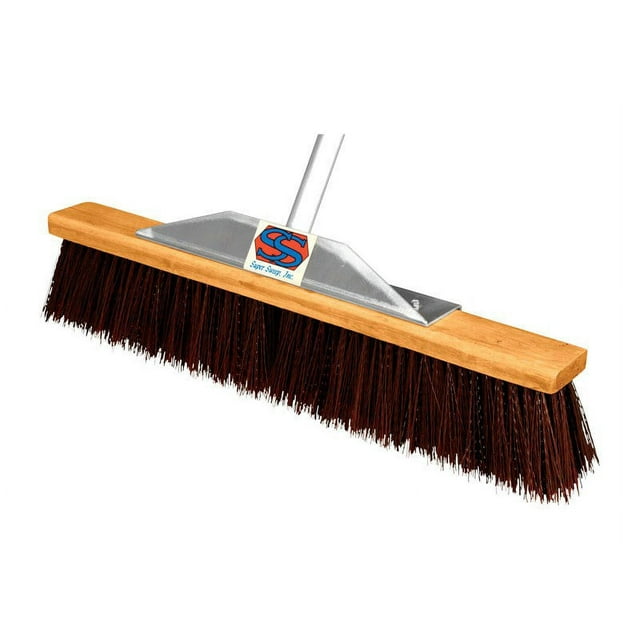 The Super Sweeper Multi-Surface Push Broom 24 in. W x 60 in. L ...
