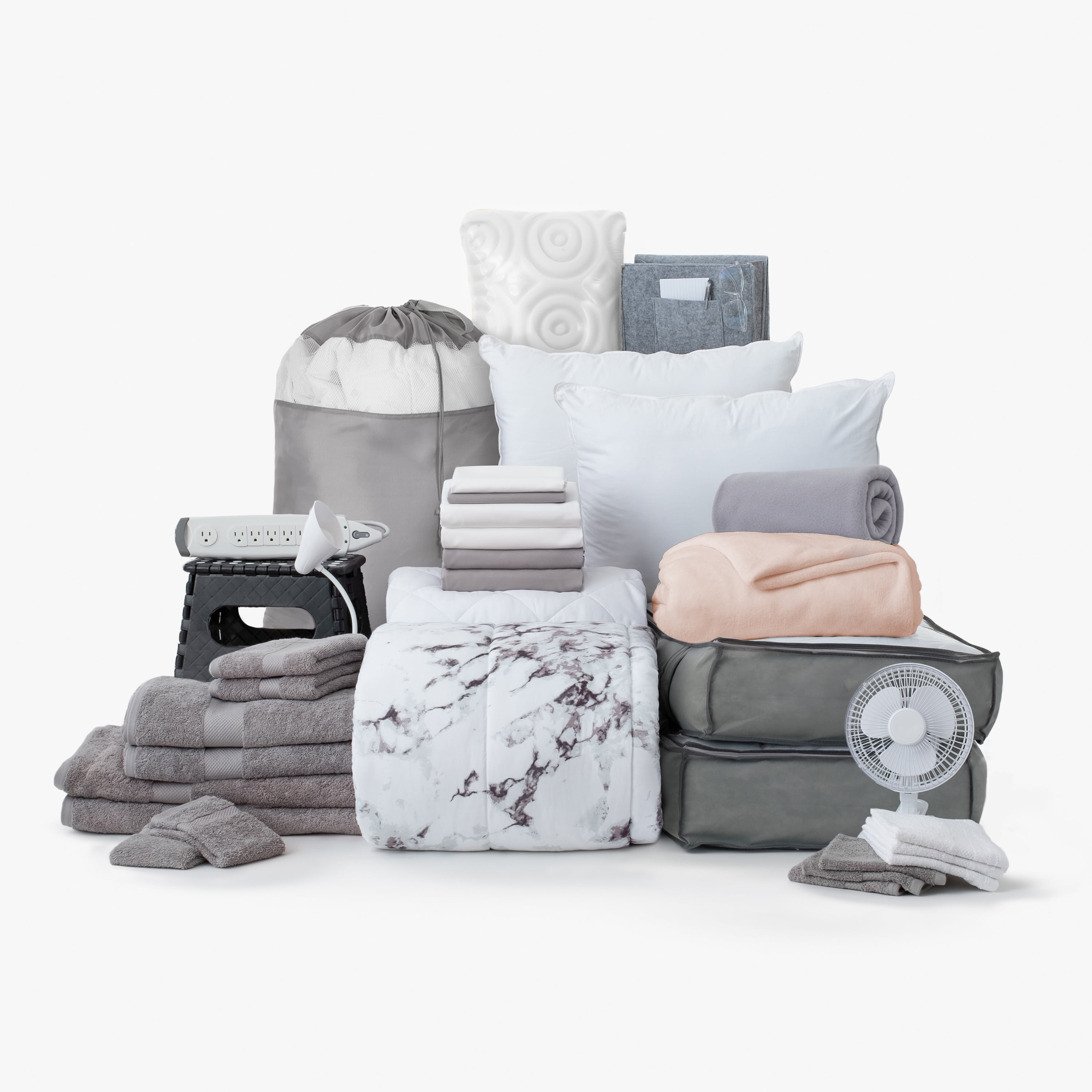 The Supreme Dorm Essentials Value Pack in Nita, 35-Piece College Dorm ...