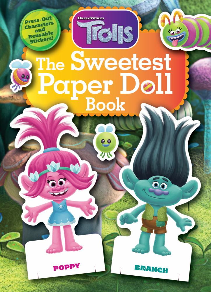 The Sweetest Paper Doll Book (DreamWorks Trolls) (Paperback) - Walmart.com
