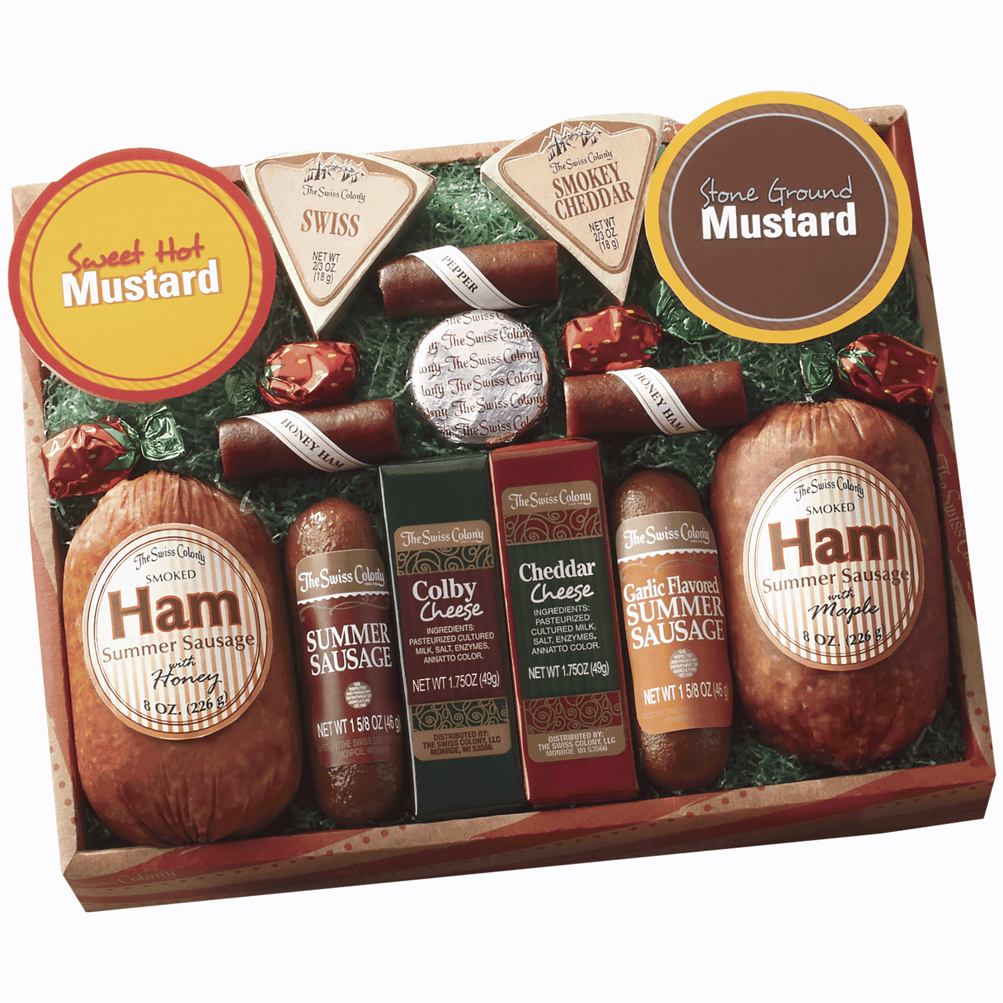 Swiss Colony 14 Country Favorites - Assorted Ham, Summer Sausages ...