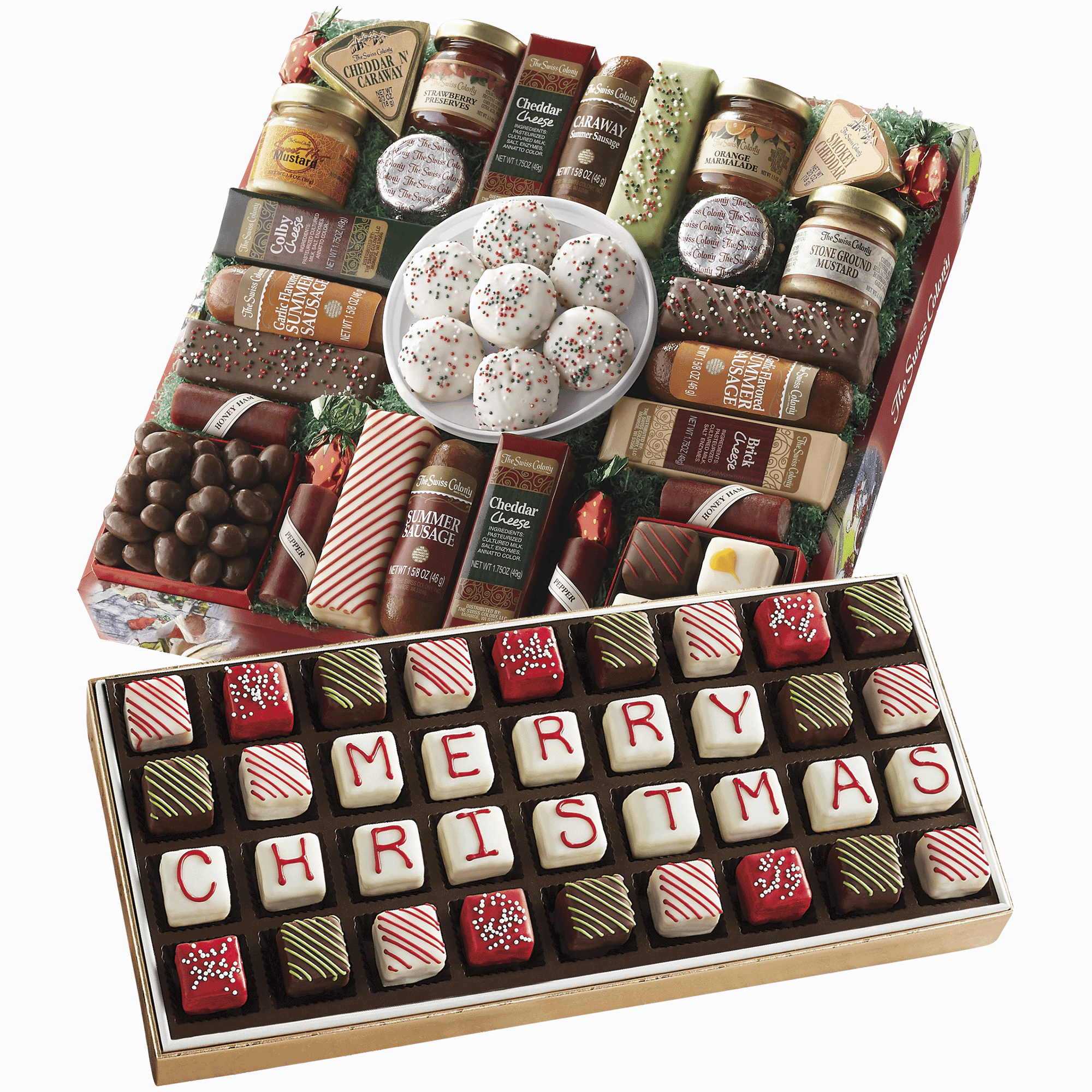 The Swiss Colony 27 Favorites and 36 'Merry Christmas' Petits Fours ...