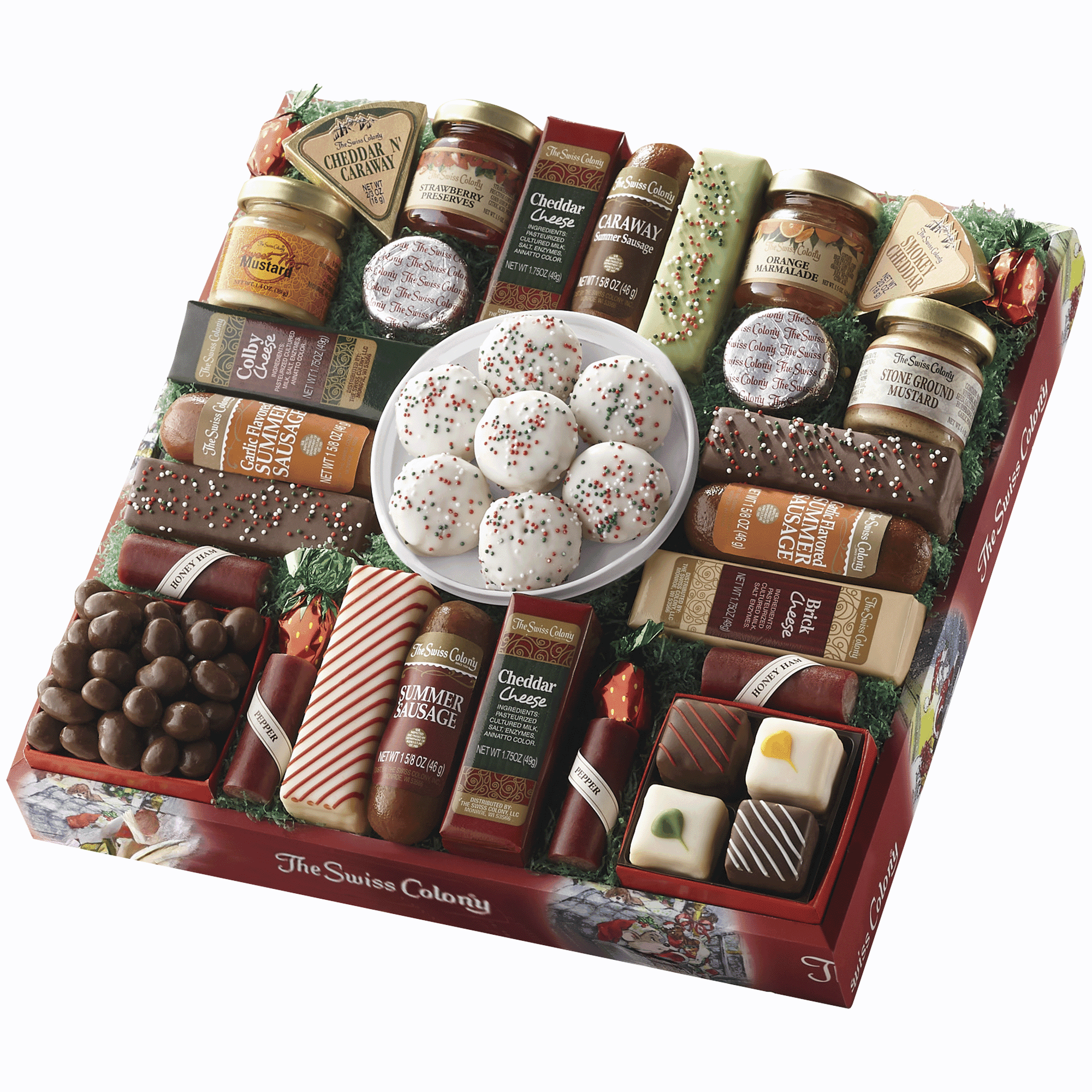 The Swiss Colony 27 Favorites Food Gift Box Assorted Meats & Cheeses ...