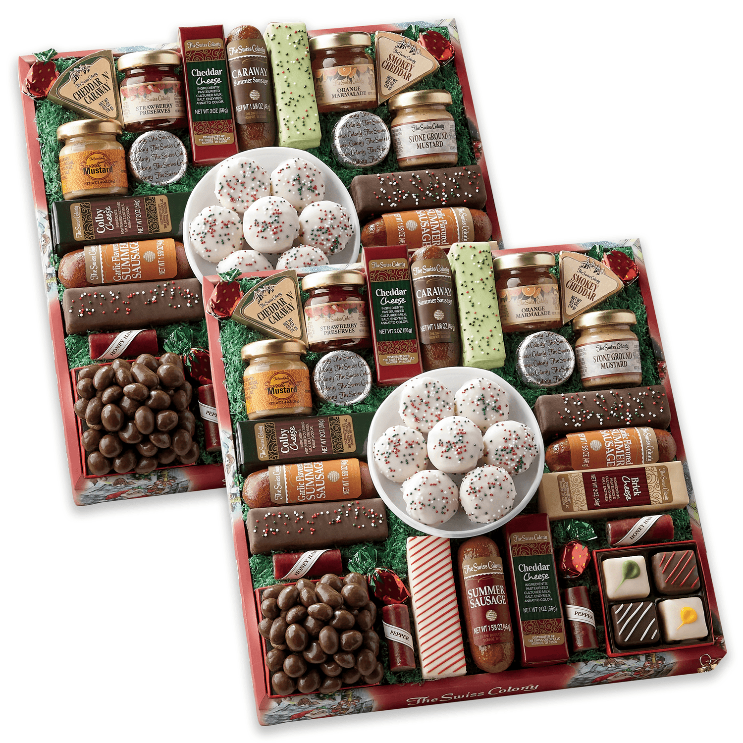 The Swiss Colony Two 27 Favorites Food Gift Box - Assorted Cheeses ...