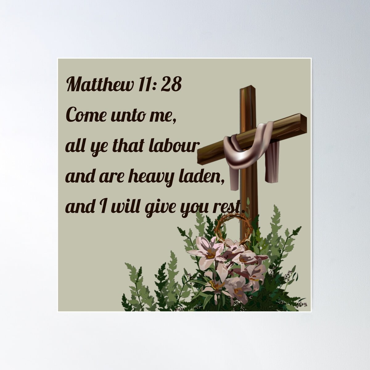 The Symbol Of Sacrifices Poster Wall Art, Modern Wall Decor For Living ...