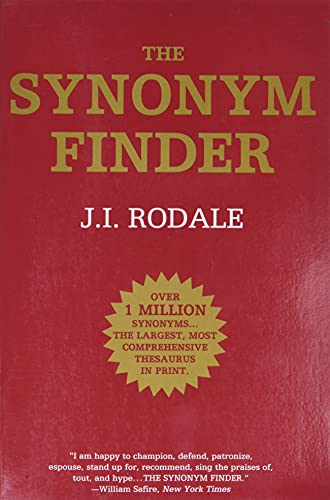 Pre-Owned The Synonym Finder (Paperback) 0446370290 9780446370295 ...