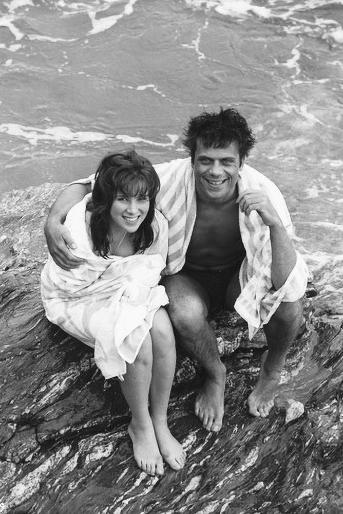 The System Oliver Reed Jane Merrow on beach 24x36 Poster - Walmart.com