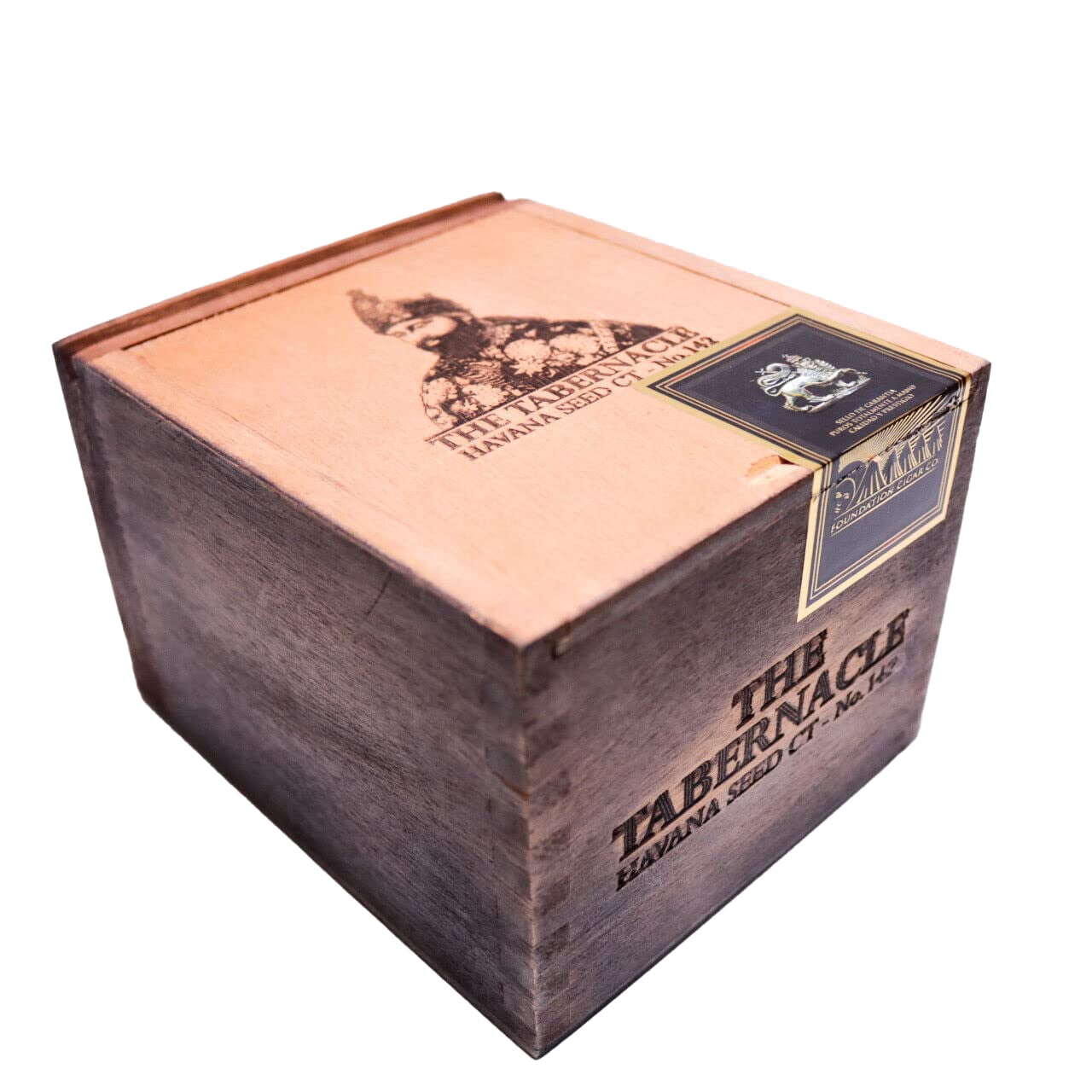 The Tabernacle Robusto Havana Seed No. 142 Empty Wood Cigar Box 6" x 5. ...