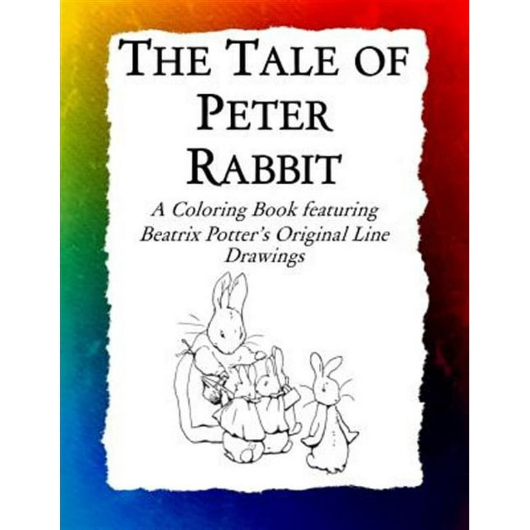 coloring book pages of peter cottontail
