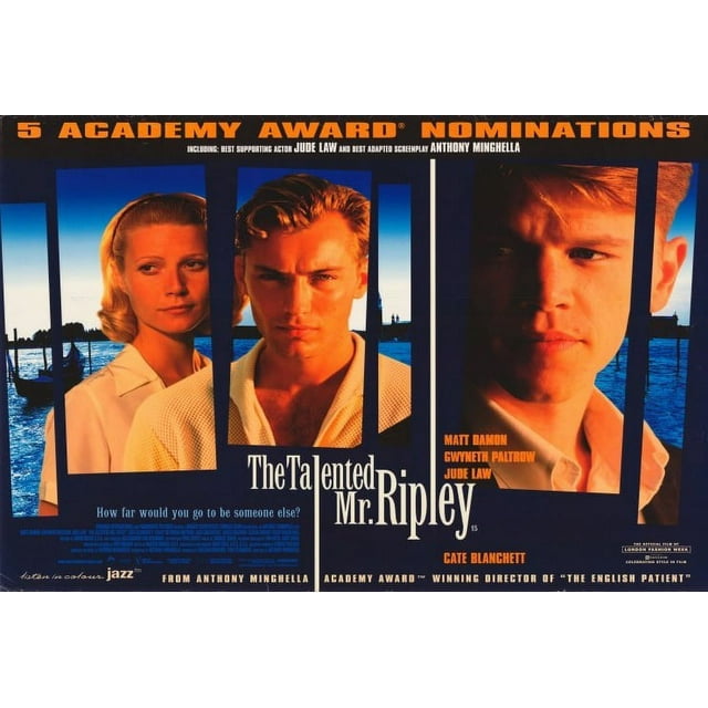 The Talented Mr. Ripley - movie POSTER (Style A) (30" x 40") (1999 ...