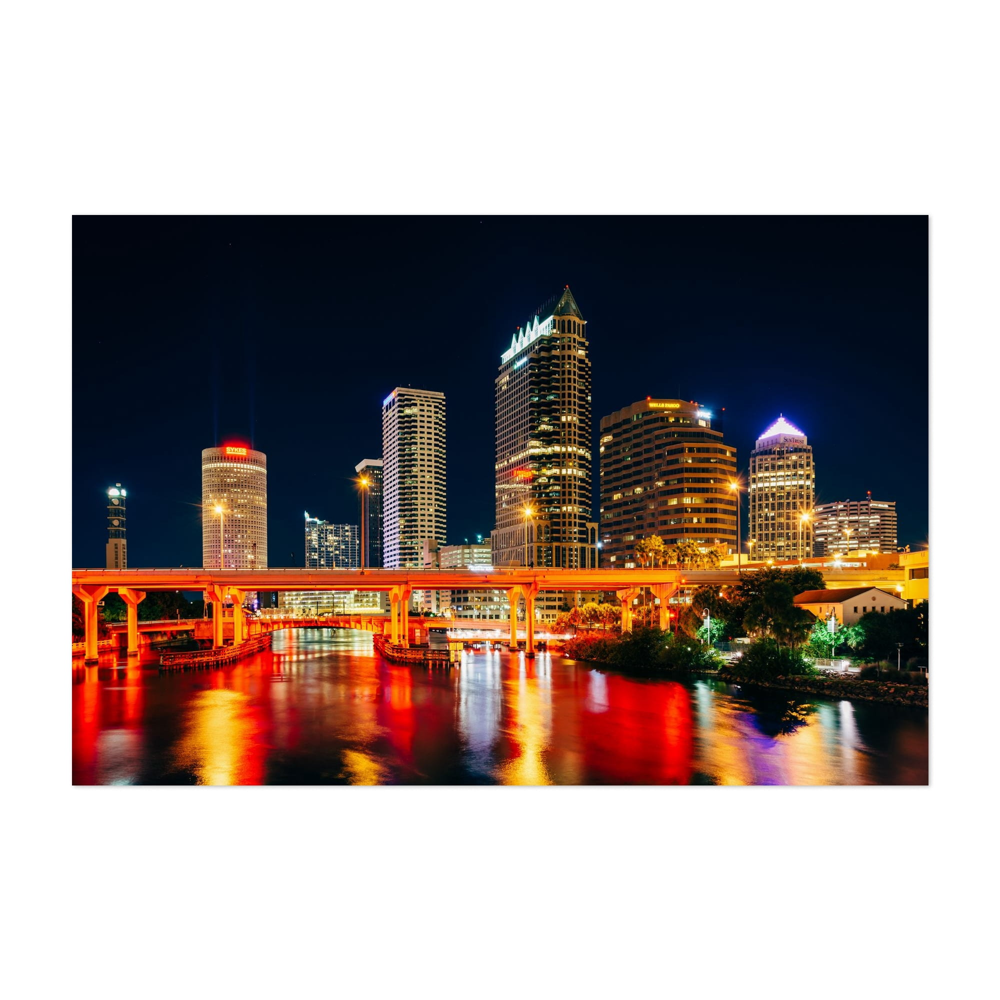 The Tampa Skyline - Tampa Florida Photography Skyline City Nightlife ...