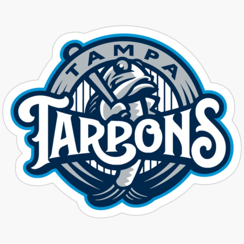 The Tampa-Tarpons Logo Sticker Phone Decal Water Bottle Stickers Car ...